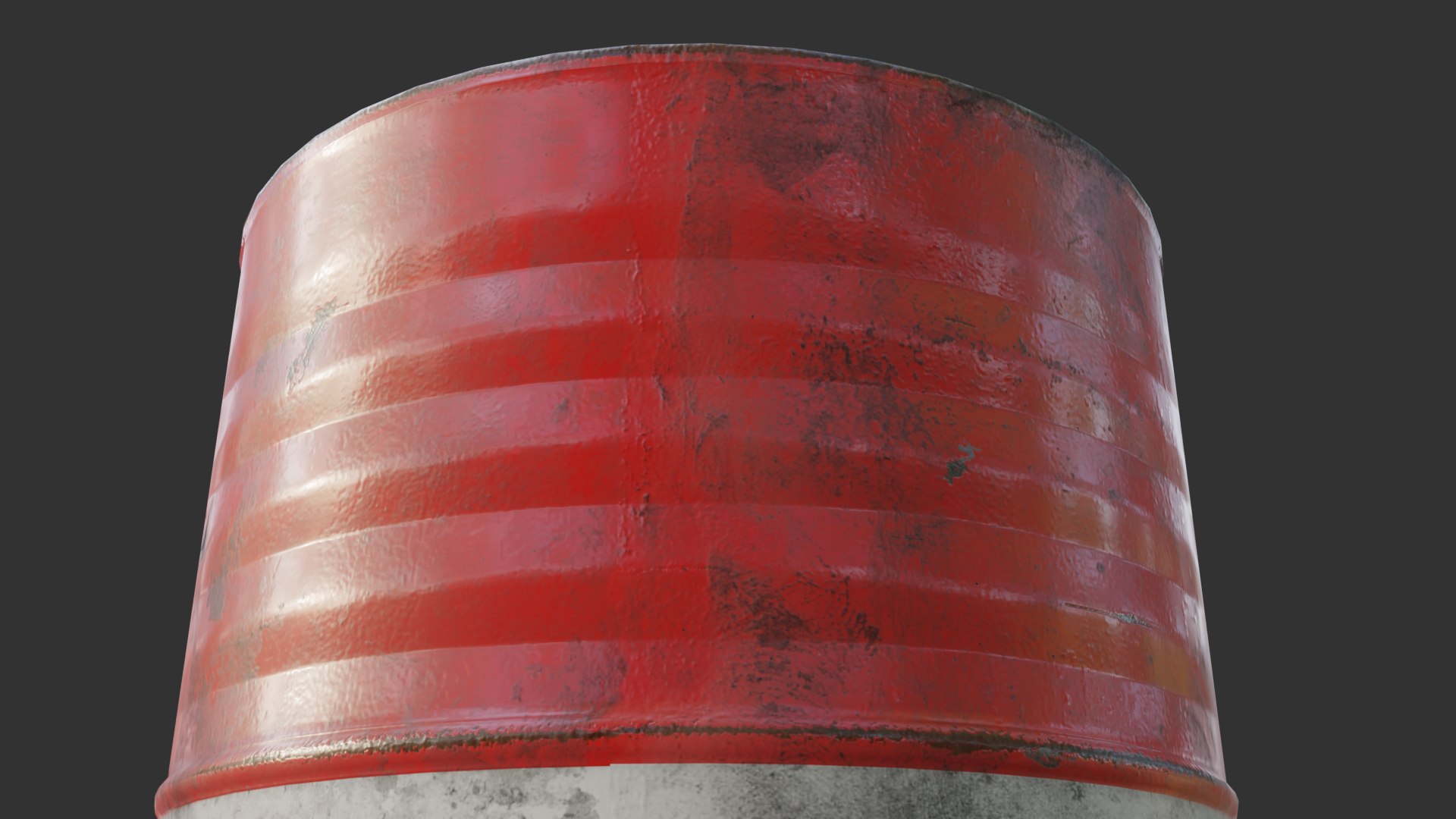 3D red oil drum - TurboSquid 1503136