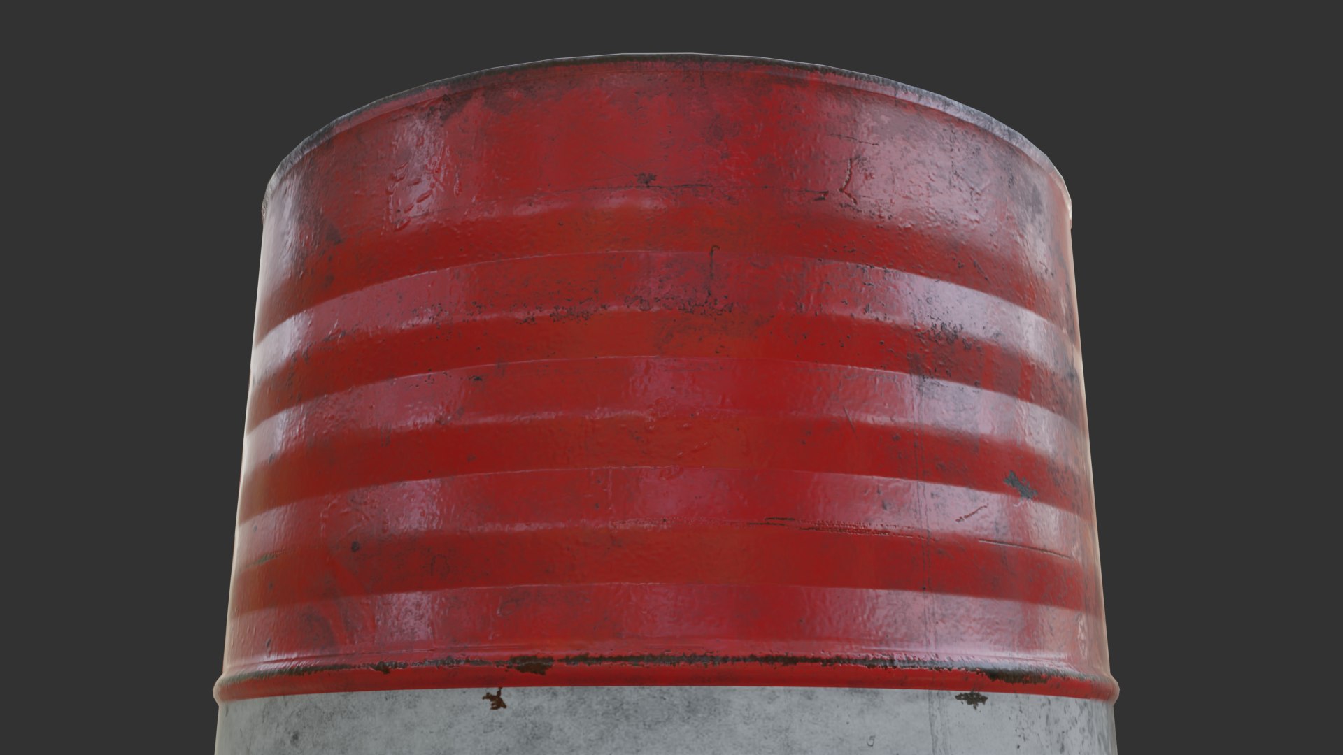 3D red oil drum - TurboSquid 1503136