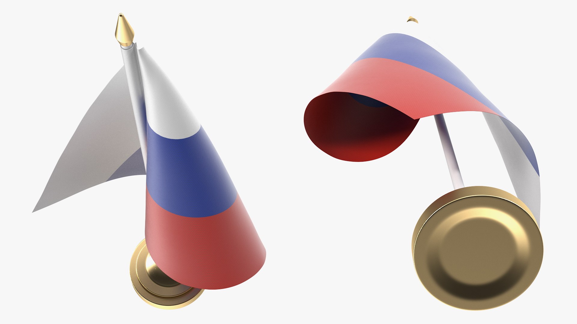 3D Table Flag Russia Model - TurboSquid 1476327