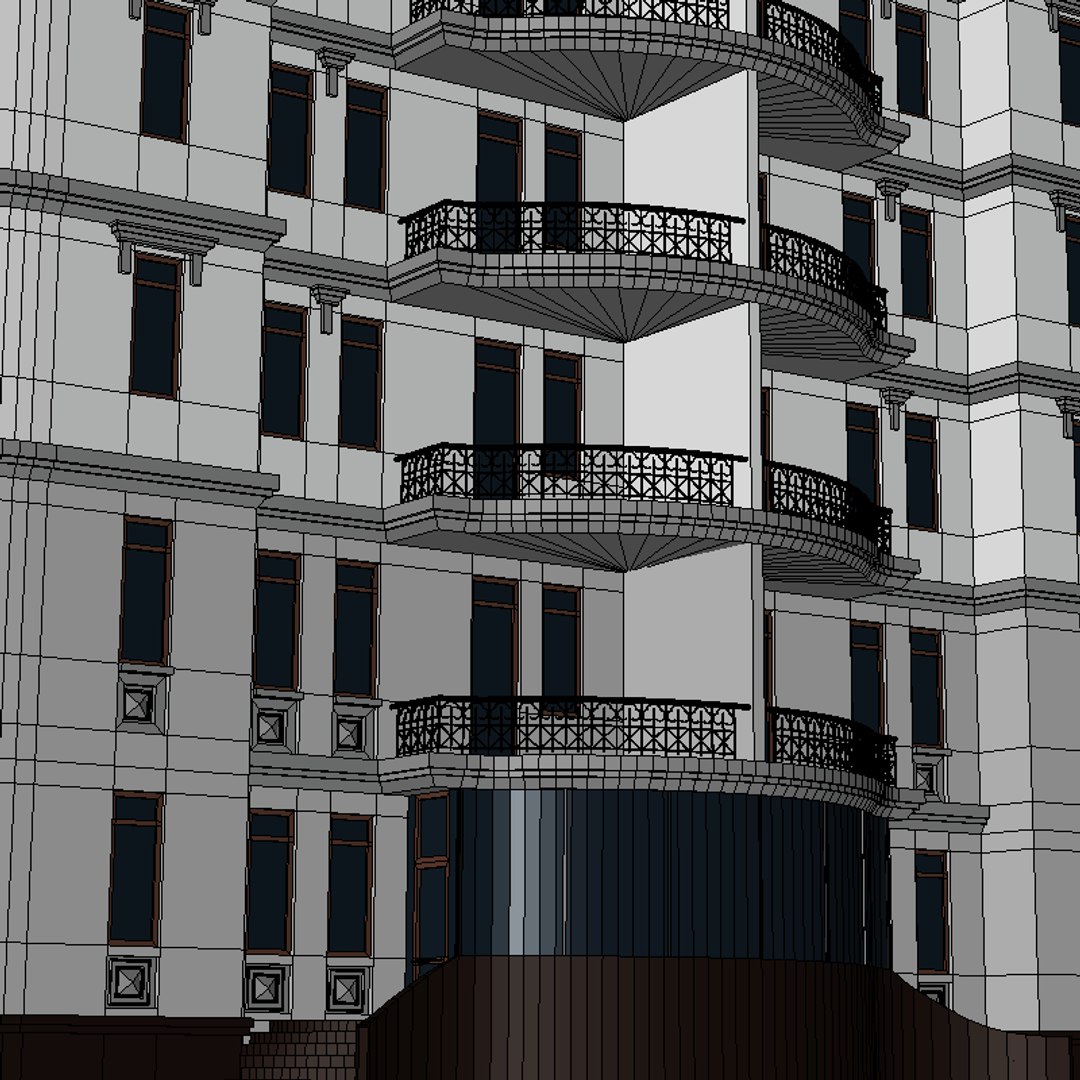 3d Apartment Building Model