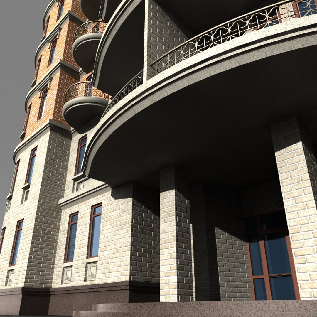 3d Apartment Building Model