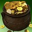 pot gold coin 3d c4d