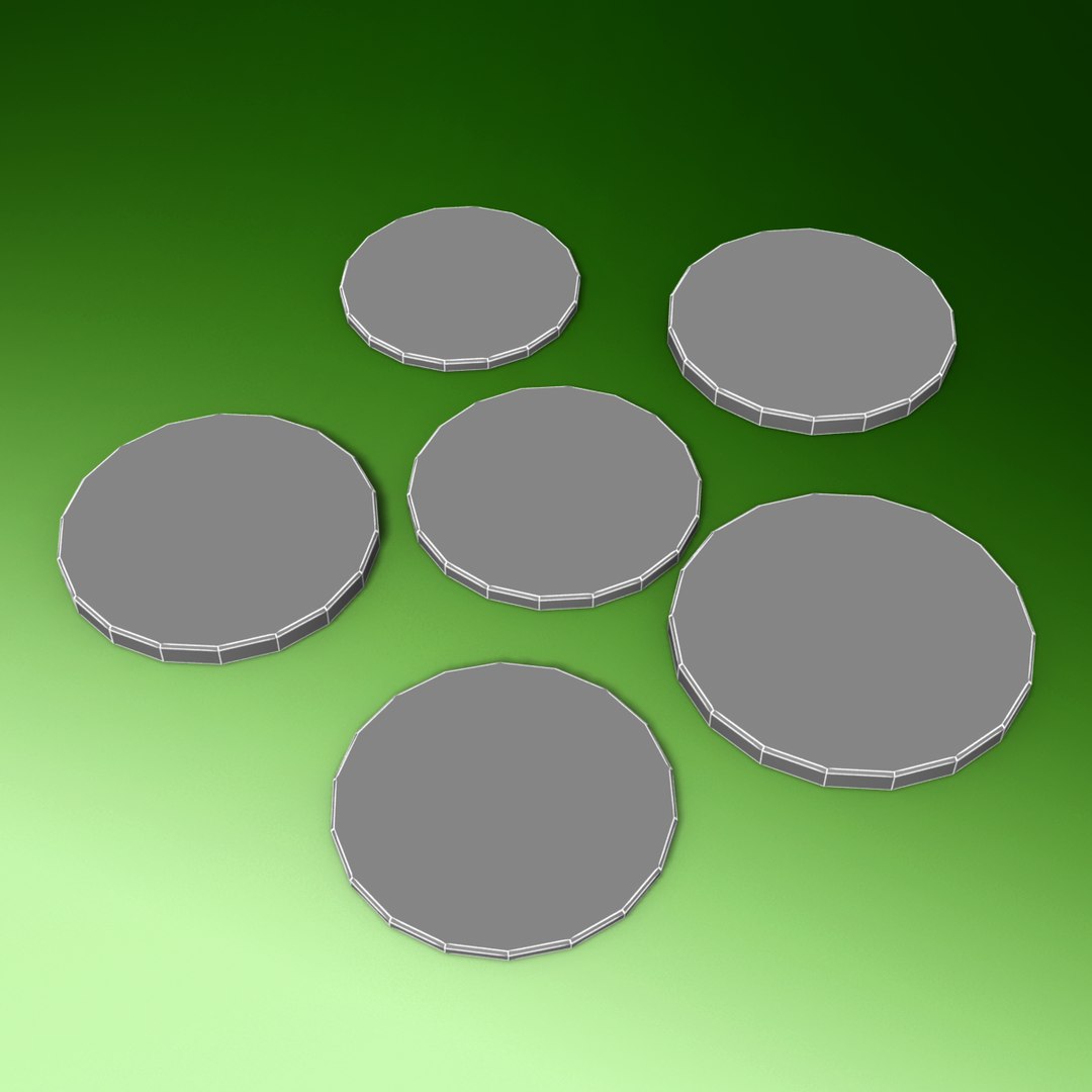 pot gold coin 3d c4d