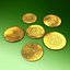 pot gold coin 3d c4d