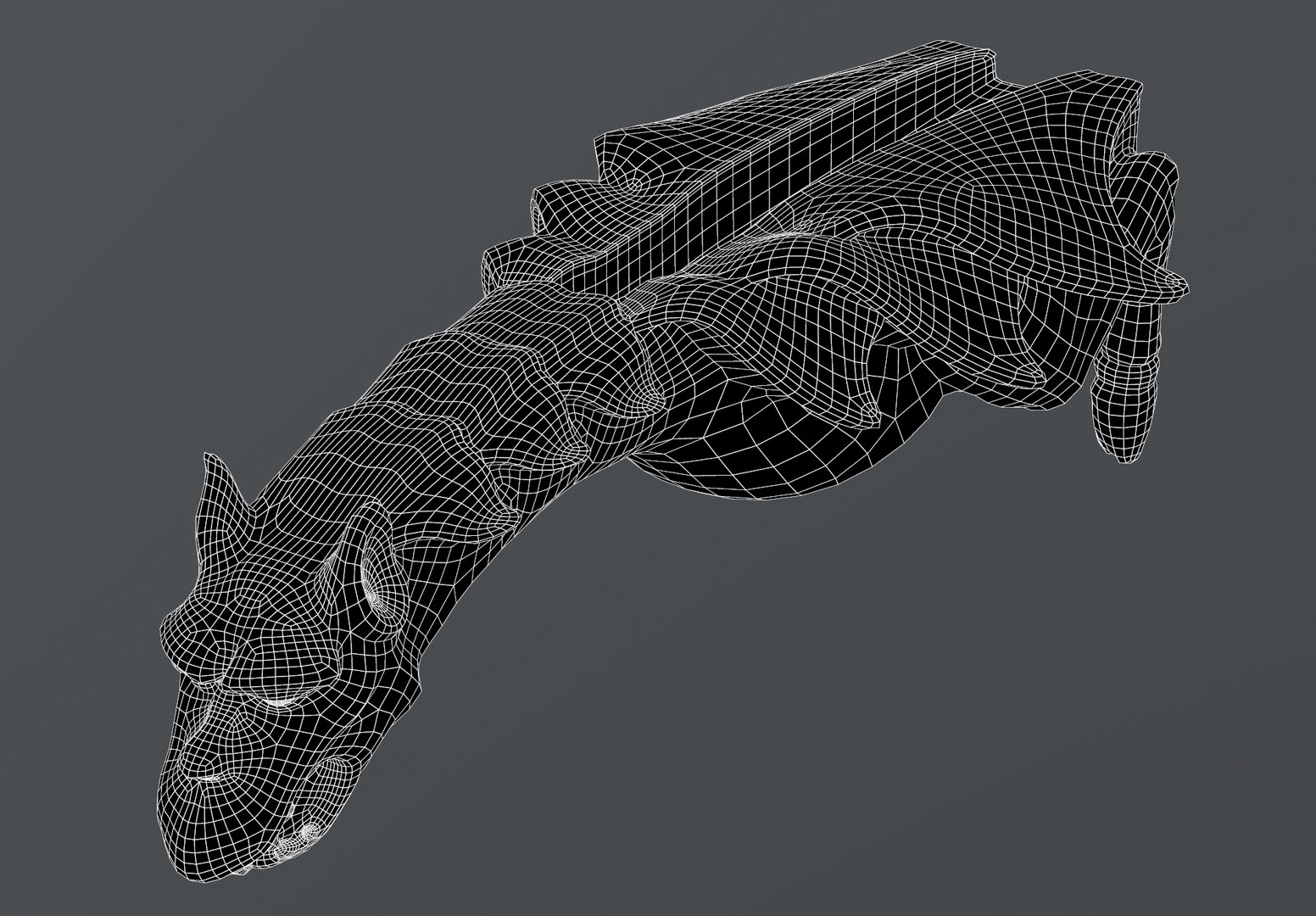 3D Model Waterspout Gargoyle - Fell Mount - TurboSquid 2123633