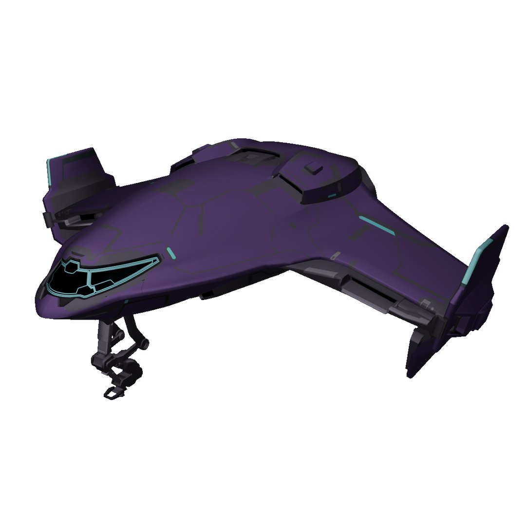 Samus Ship From Meteoroid Dread Futuristic Space Ship 3D Model ...