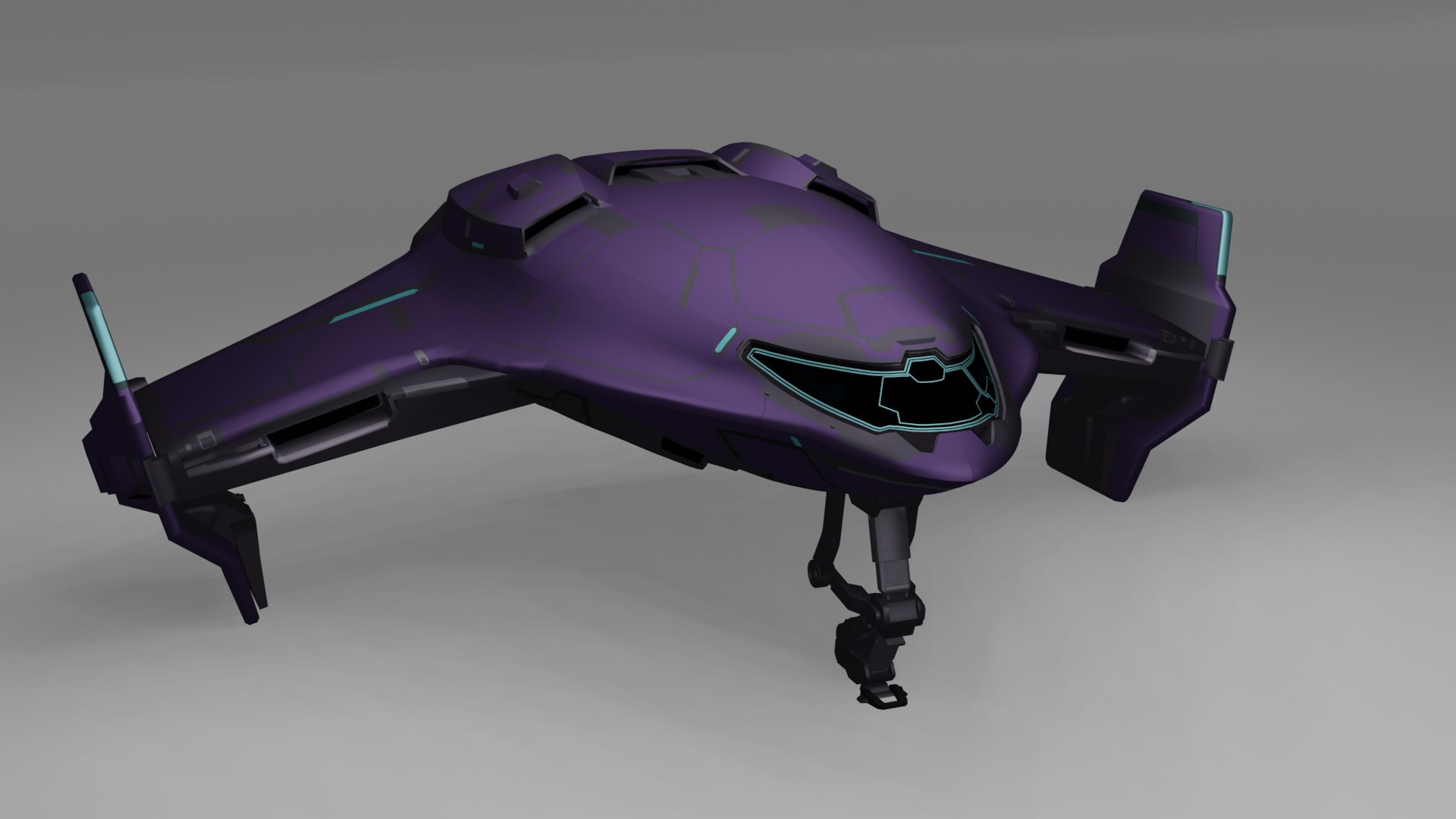 Samus Ship From Meteoroid Dread Futuristic Space Ship 3D Model ...
