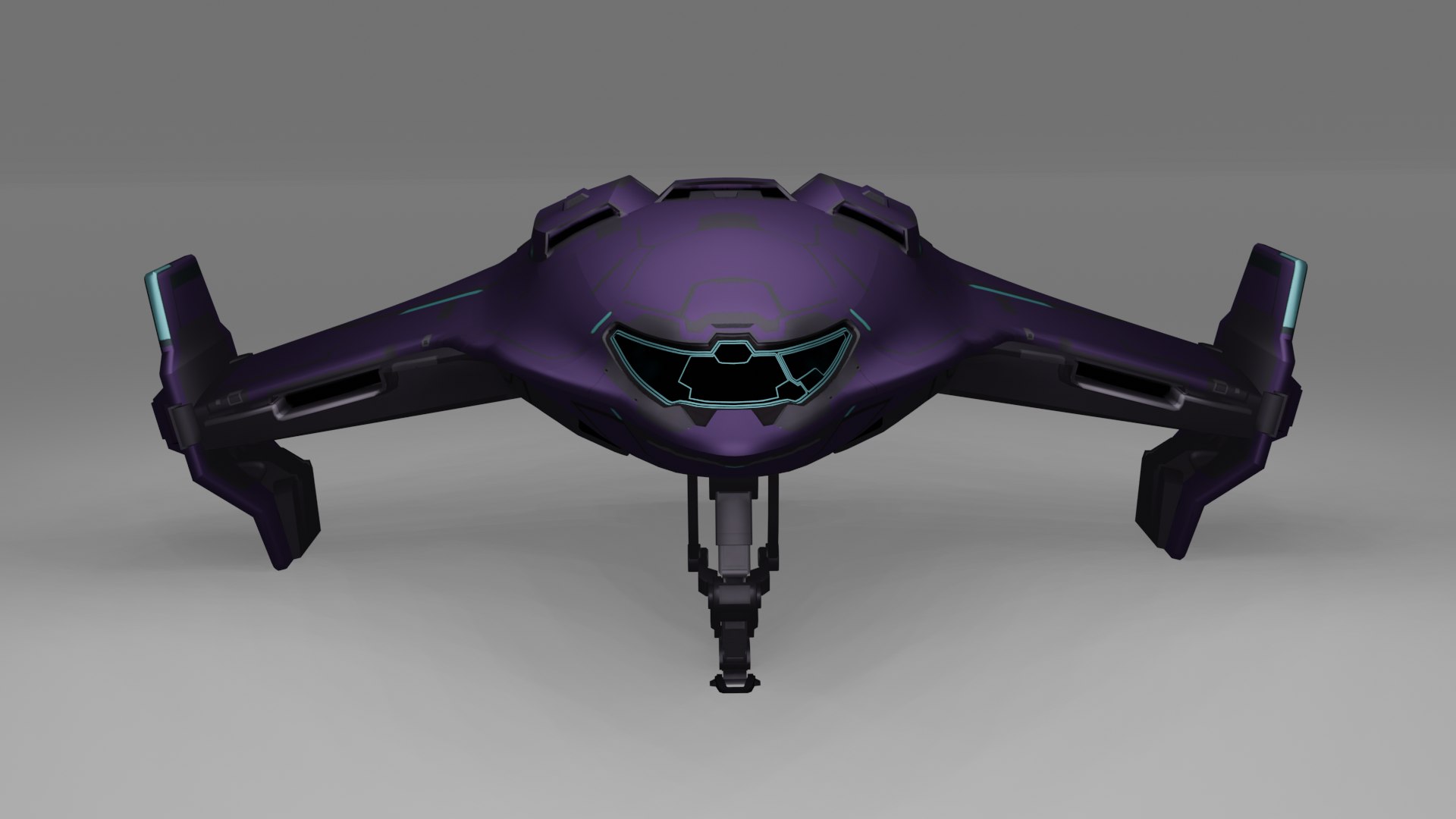 Samus Ship From Meteoroid Dread Futuristic Space Ship 3D Model ...