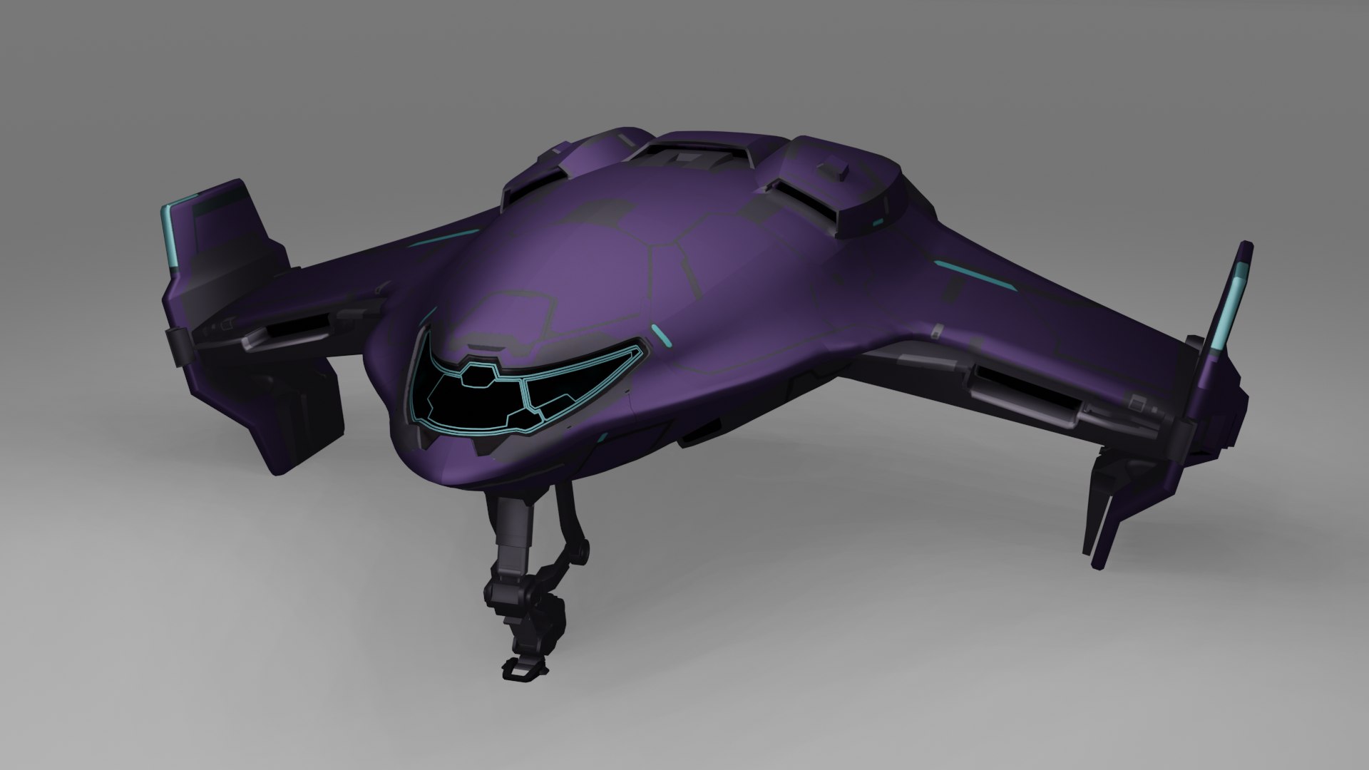 Samus Ship From Meteoroid Dread Futuristic Space Ship 3D Model ...