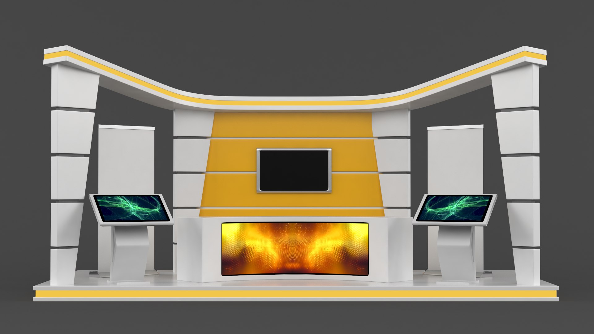 Exhibition Stand Design 3D Model - TurboSquid 2212846