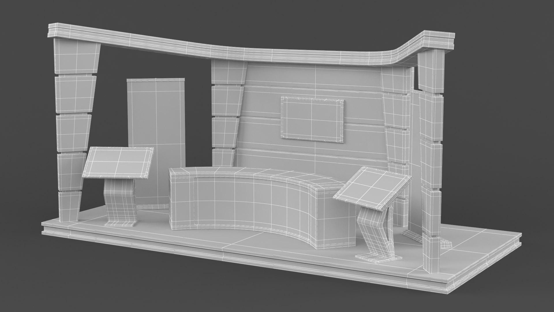 Exhibition Stand Design 3D Model - TurboSquid 2212846