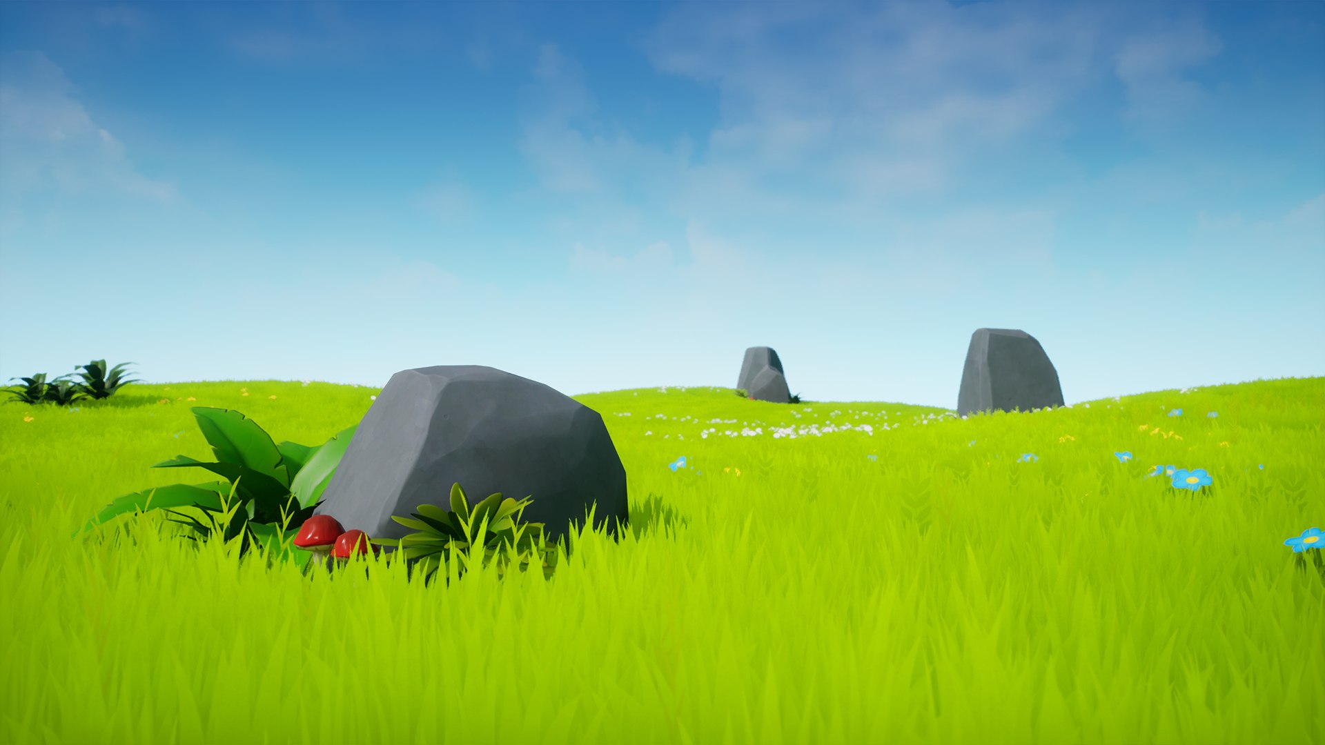 Stylized Grass And Plants 3D Model - TurboSquid 2224354