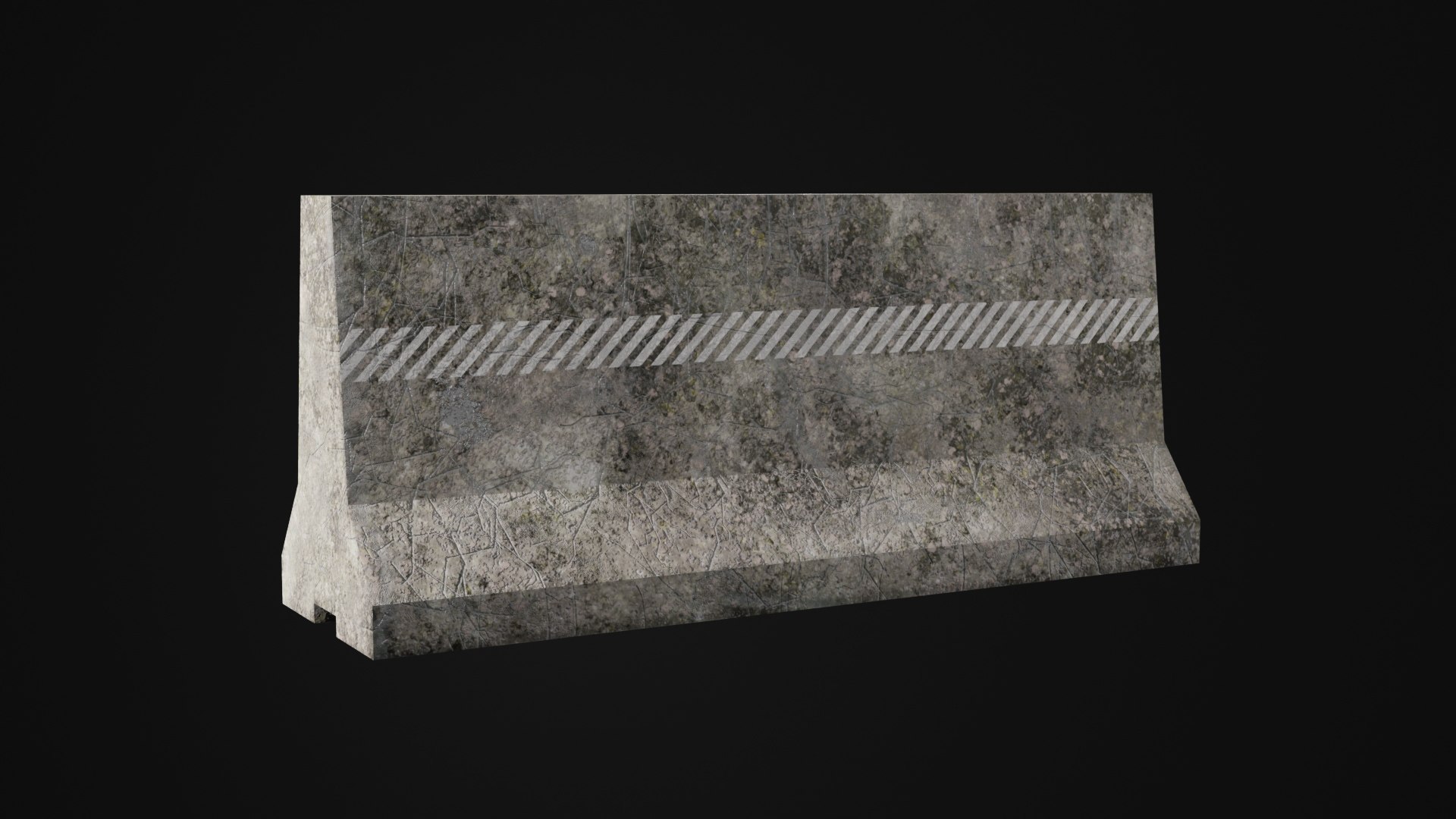 Collection Of Low - Poly Concrete Barrier By Nikdox 3D model ...