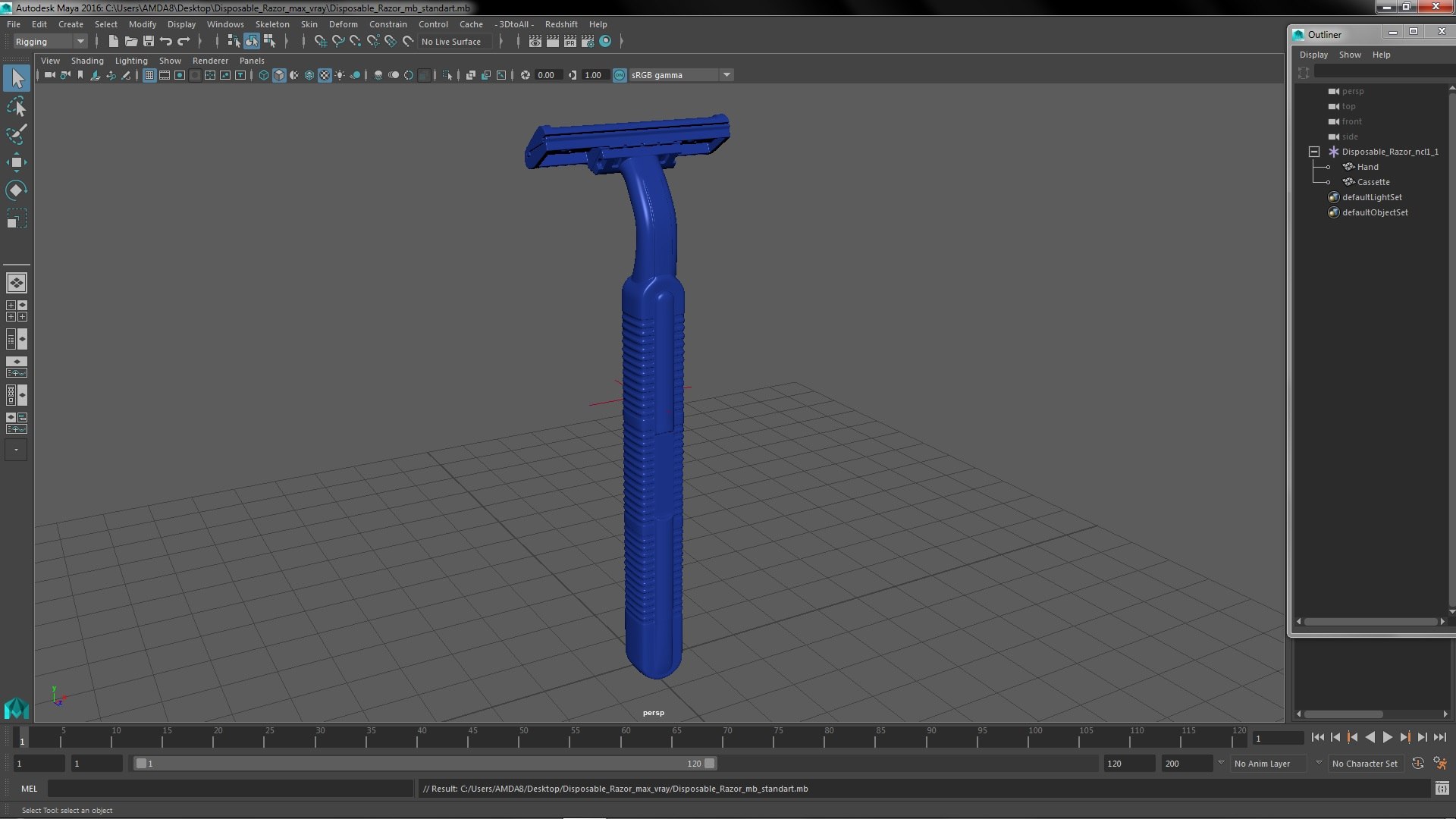 Disposable Razor 3D model - TurboSquid 1948002