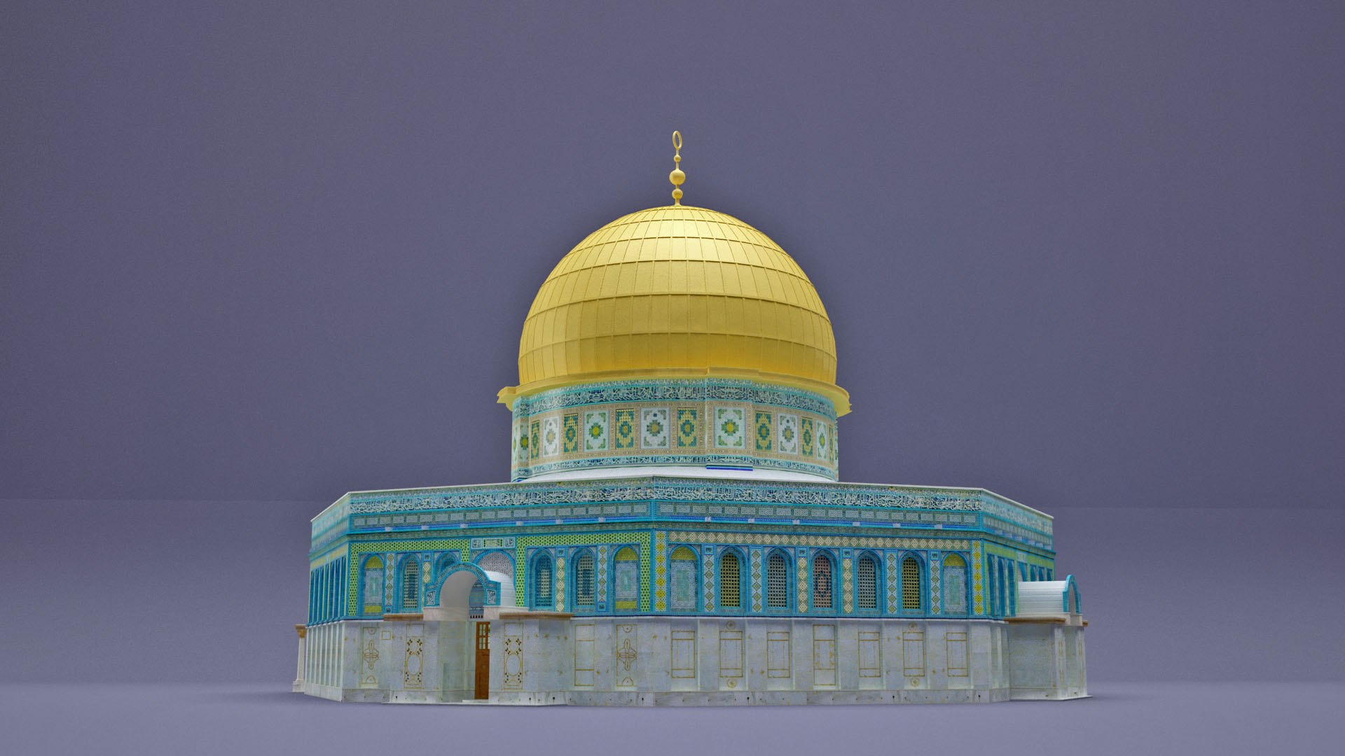 Al-aqsa Mosque Dome Rock 3D Model - TurboSquid 1318297