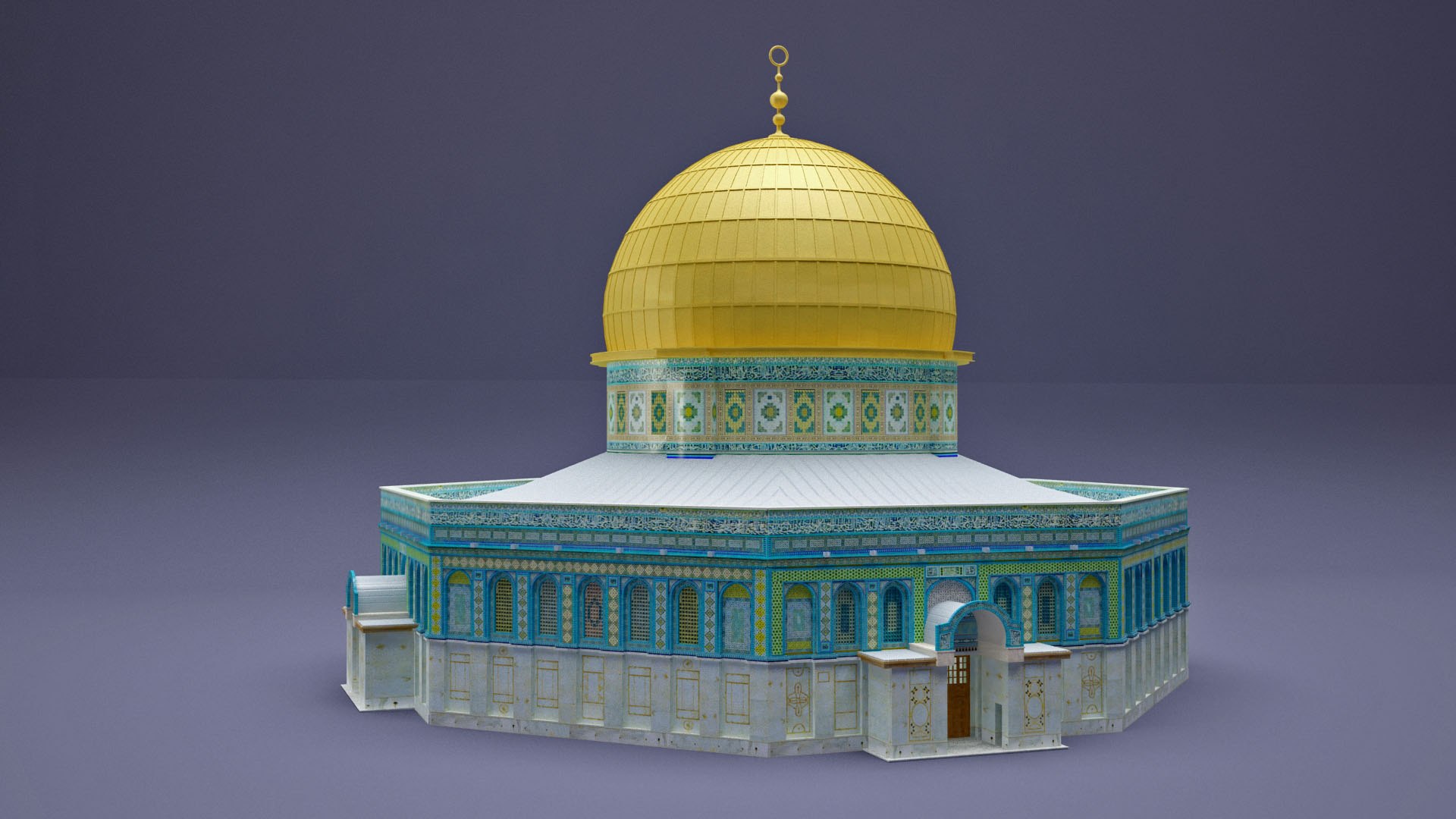 Al-aqsa Mosque Dome Rock 3D Model - TurboSquid 1318297