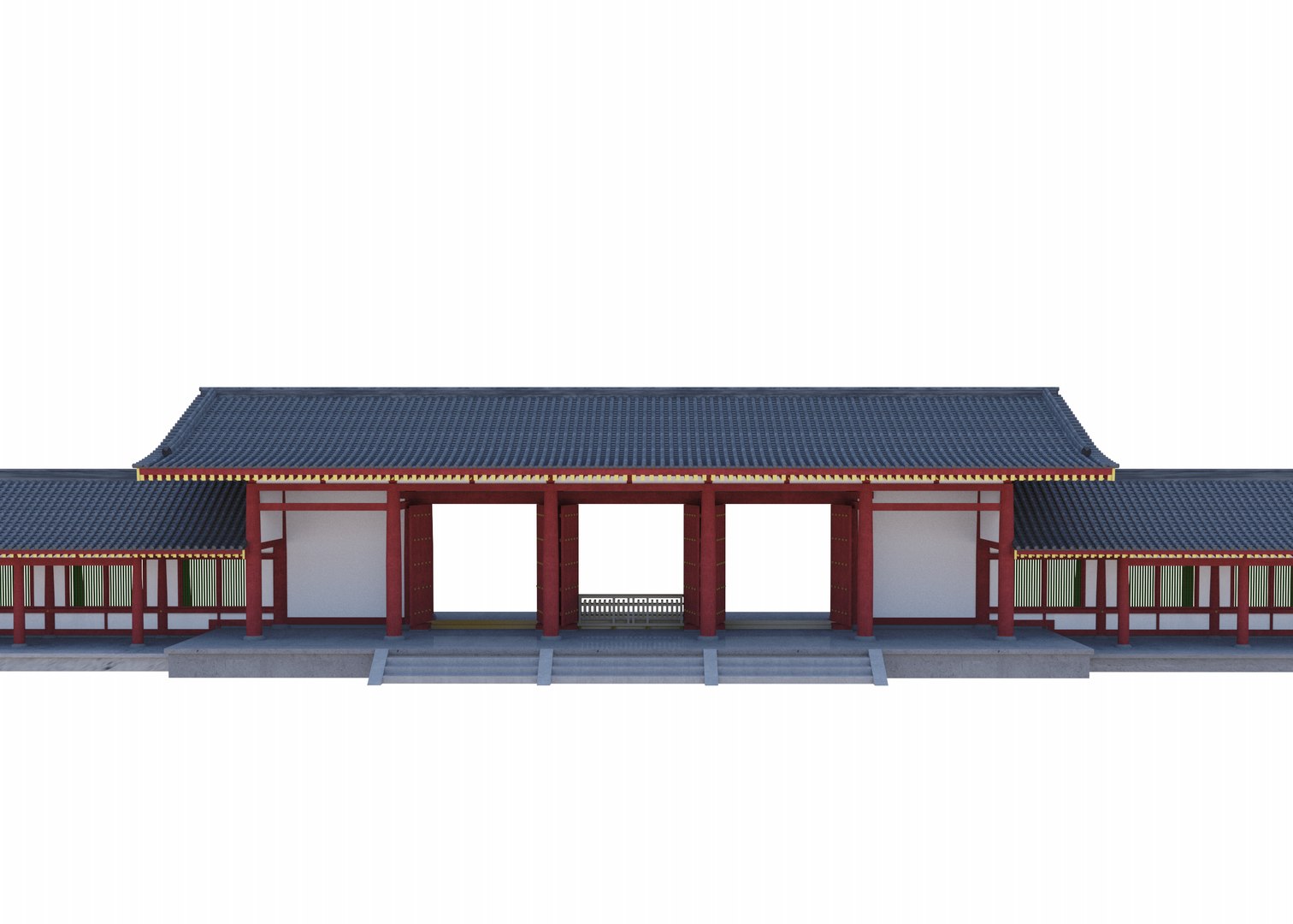 Yakushi Temple Gate 3D Model - TurboSquid 1960355