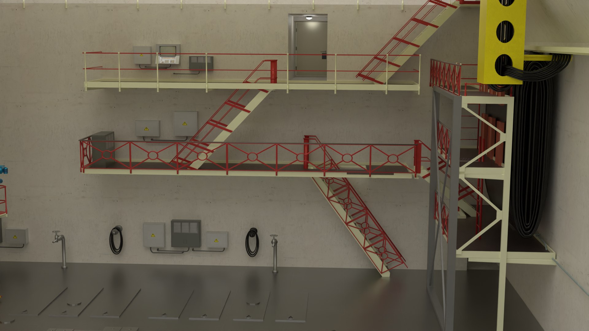 Chernobyl Reactor Room 3D Model - TurboSquid 1995448