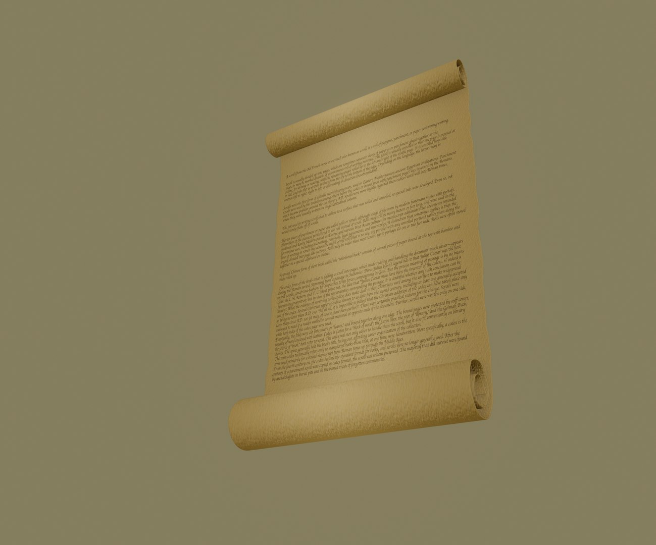 3D Scroll Model - TurboSquid 1664720
