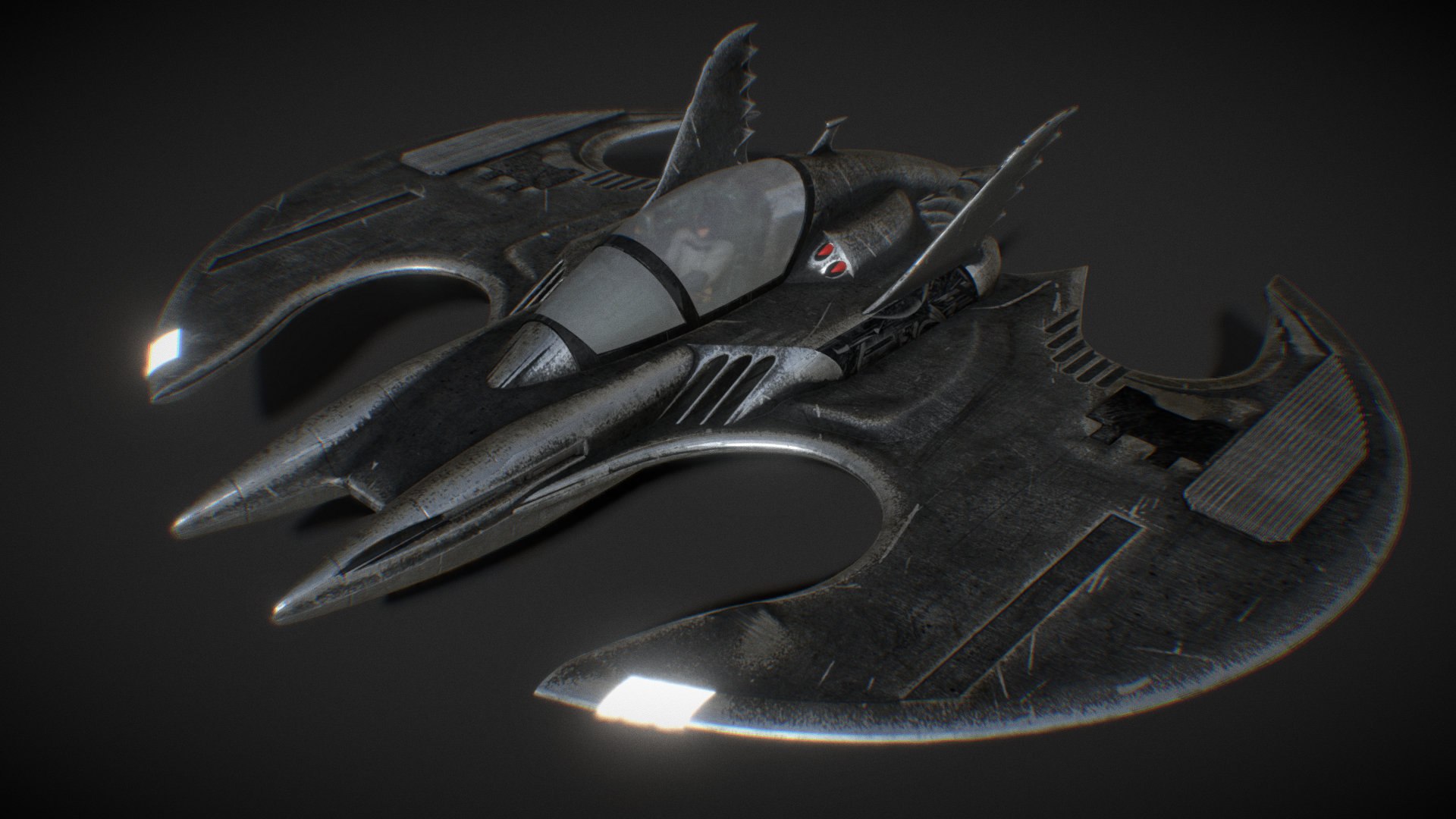 Batwing from the film 1989 model - TurboSquid 2113112