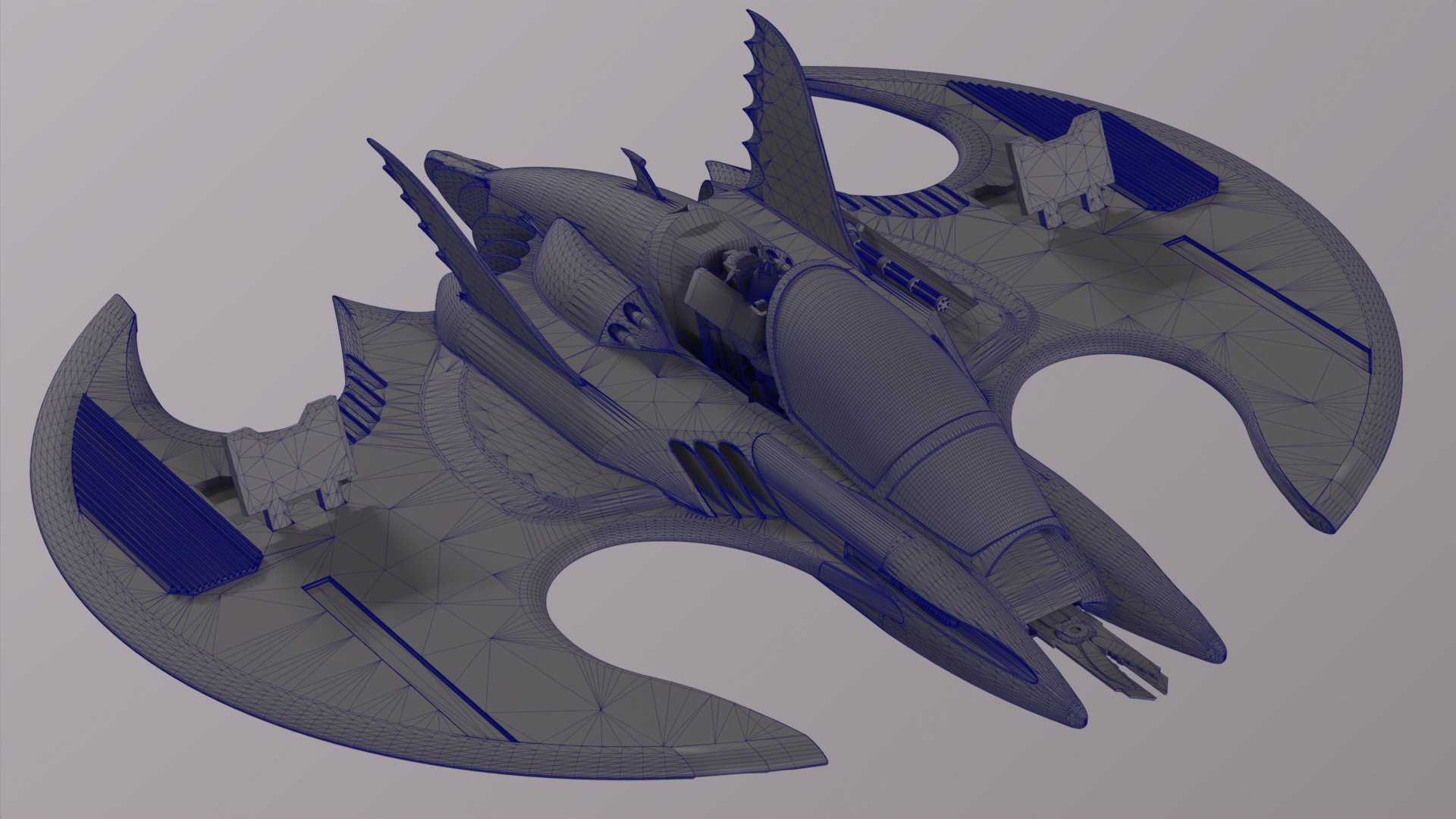 Batwing from the film 1989 model - TurboSquid 2113112