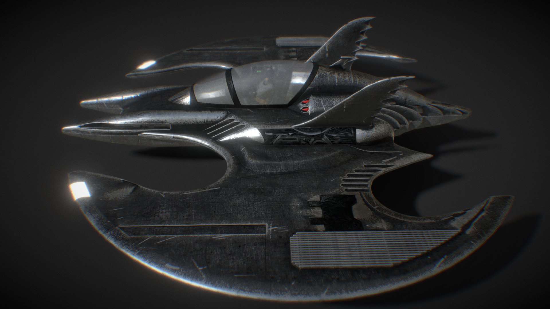 Batwing from the film 1989 model - TurboSquid 2113112