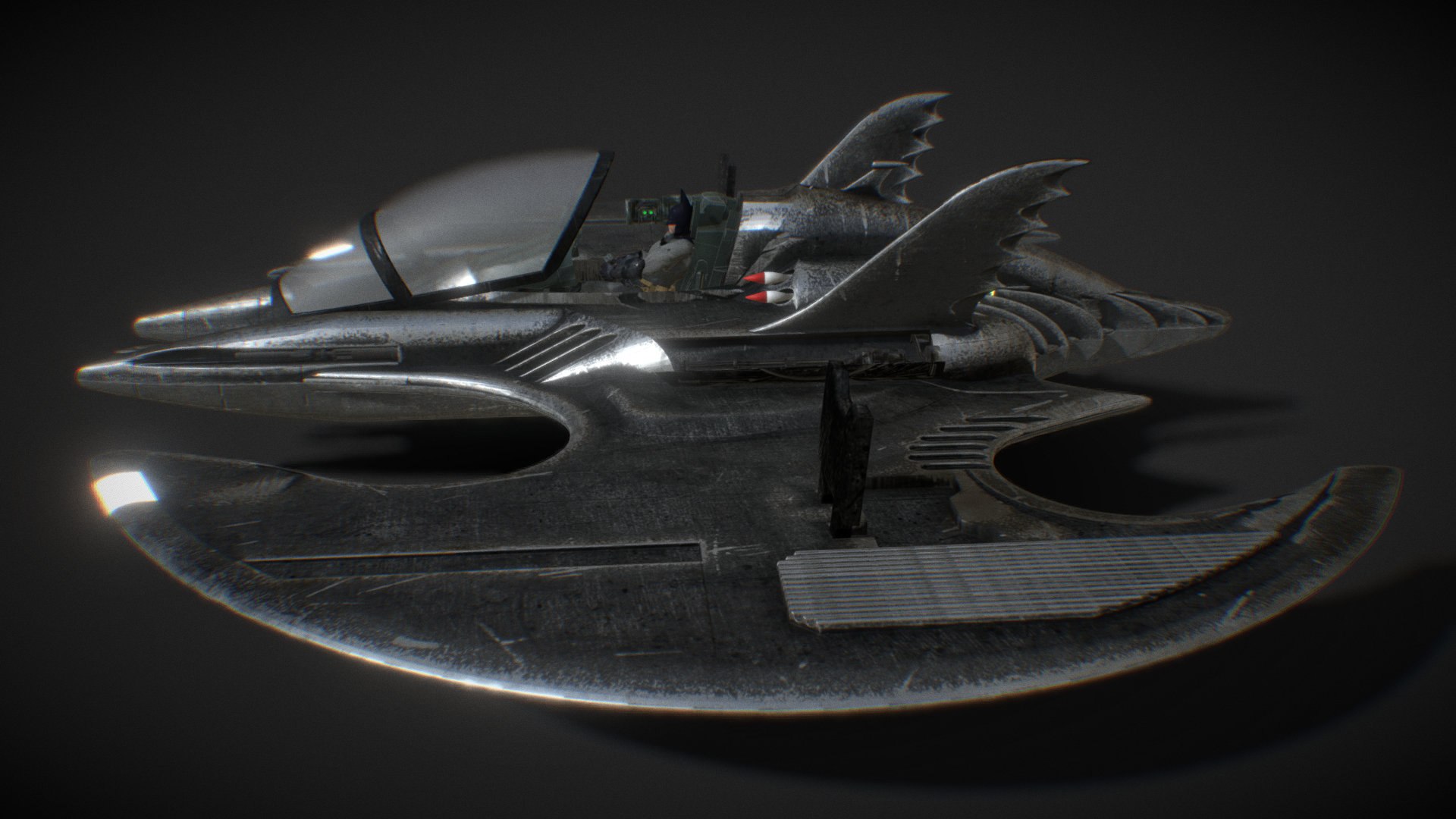 Batwing from the film 1989 model - TurboSquid 2113112
