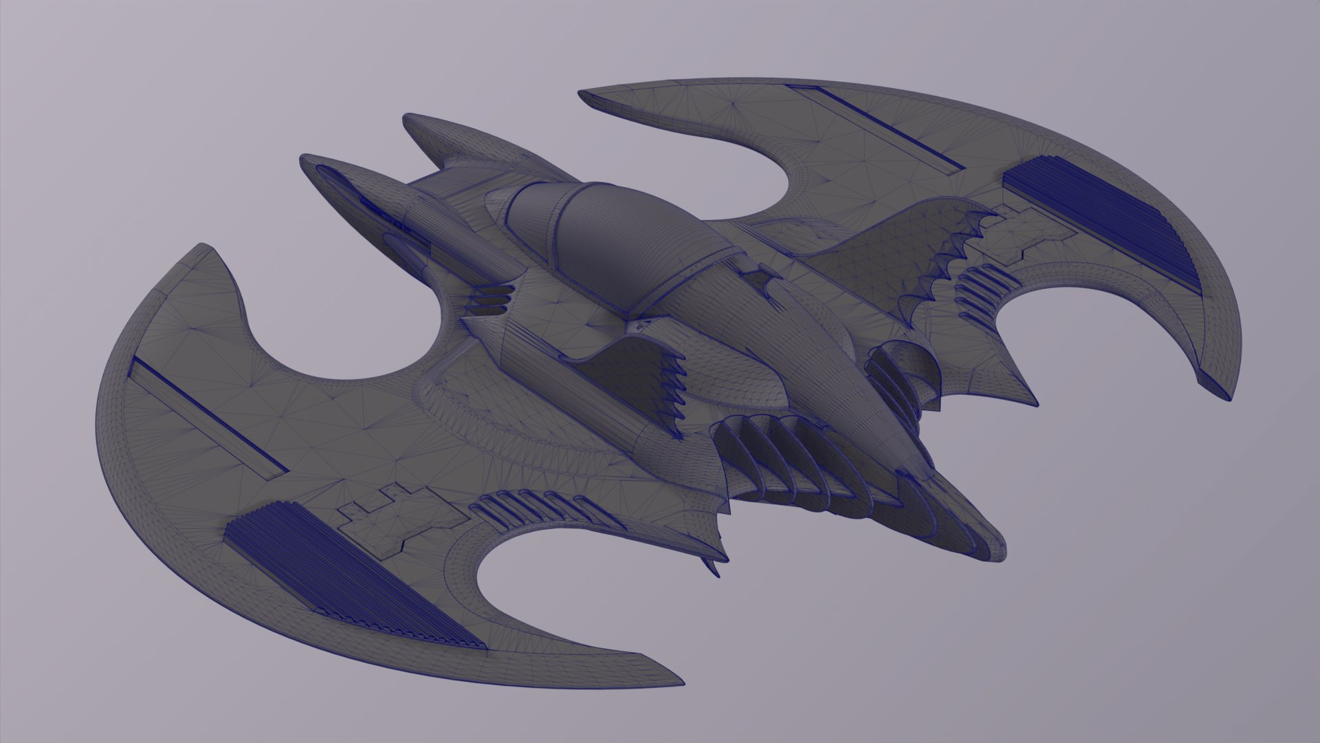 Batwing from the film 1989 model - TurboSquid 2113112
