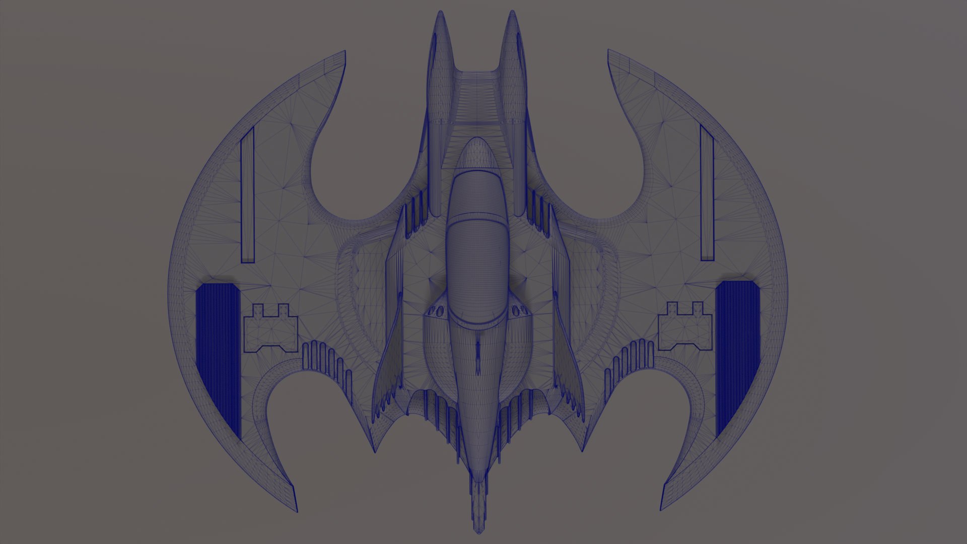Batwing from the film 1989 model - TurboSquid 2113112