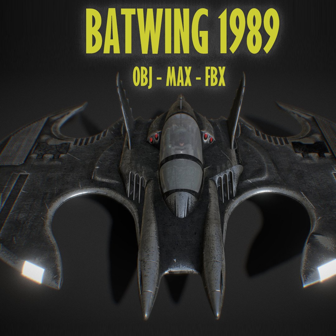 Batwing from the film 1989 model - TurboSquid 2113112