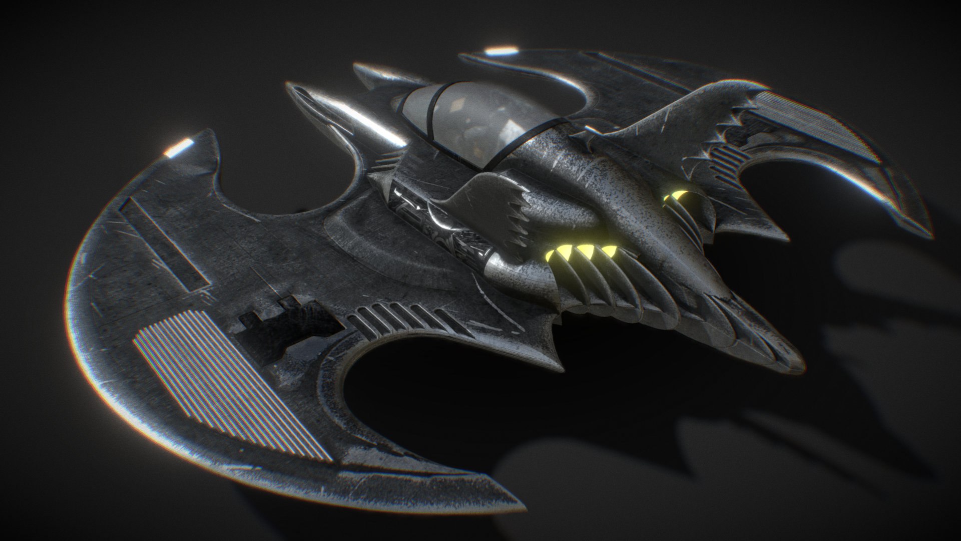 Batwing from the film 1989 model - TurboSquid 2113112