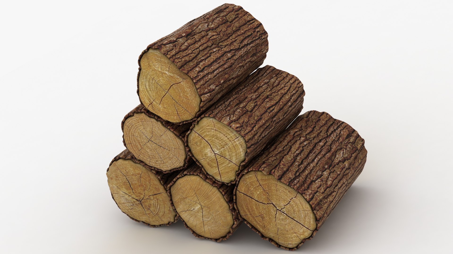 3D wooden logs 02 - TurboSquid 1569792