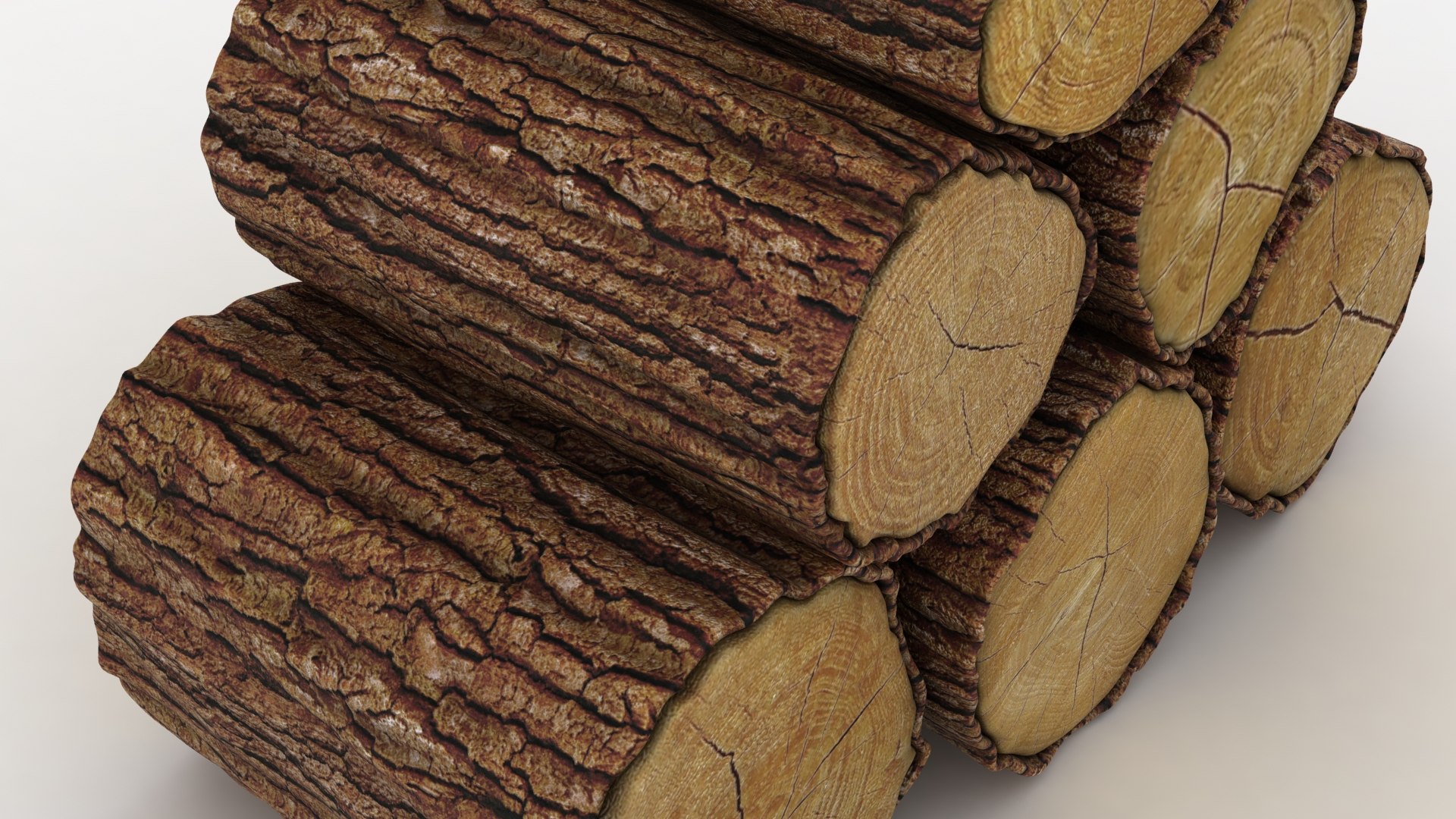 3D wooden logs 02 - TurboSquid 1569792