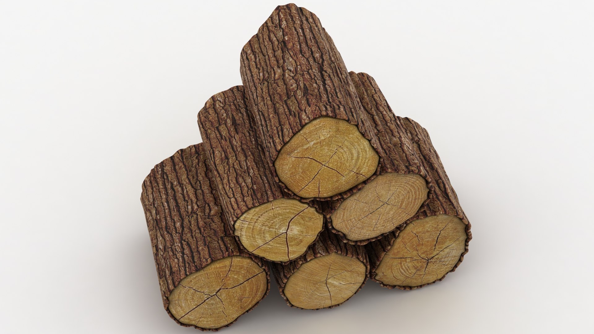 3D wooden logs 02 - TurboSquid 1569792