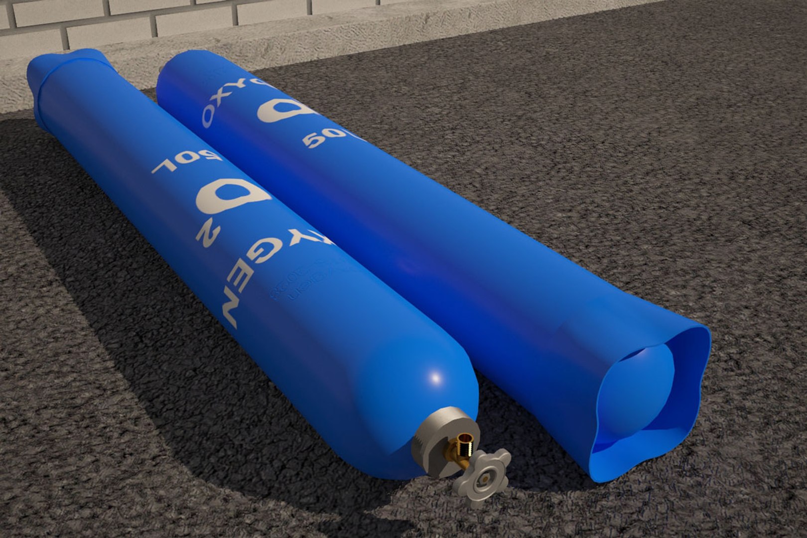 3D Model Oxygen Tank - TurboSquid 1438707