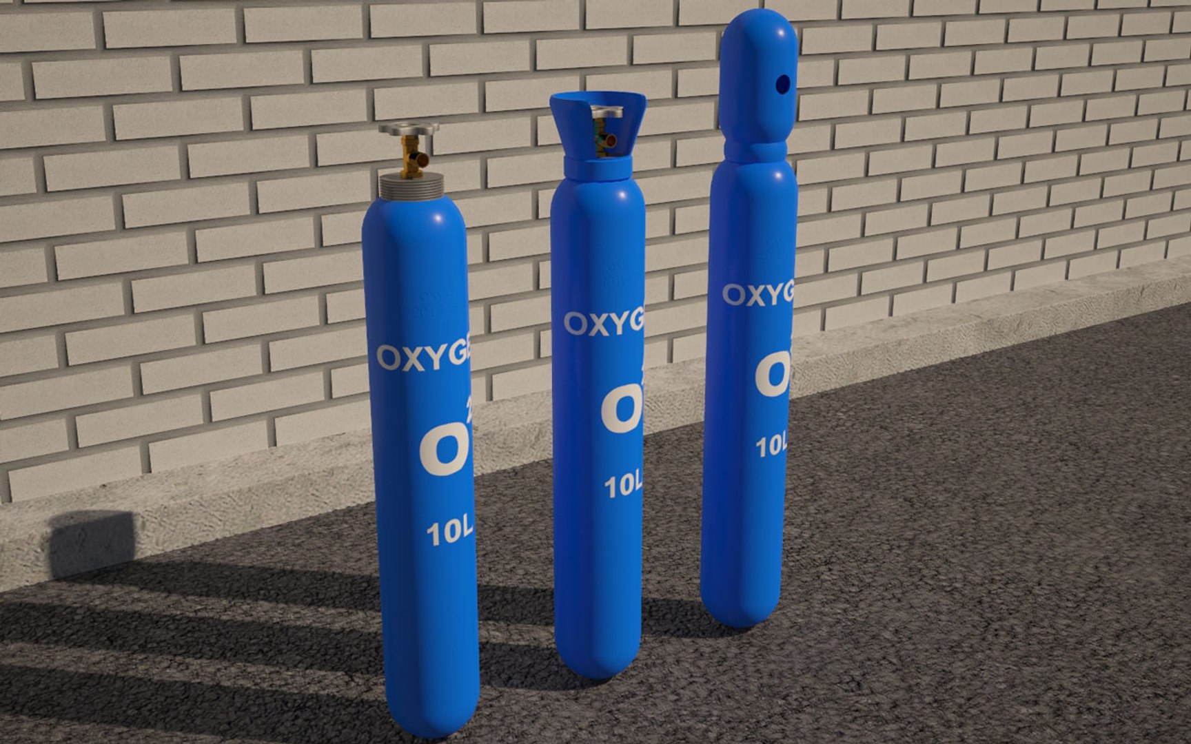 3D Model Oxygen Tank - TurboSquid 1438707