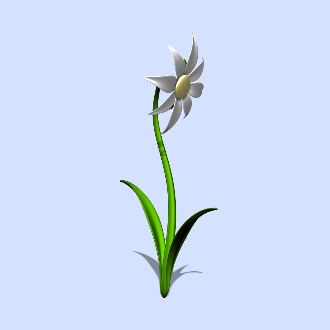 3D Daisy Model - TurboSquid 1553924