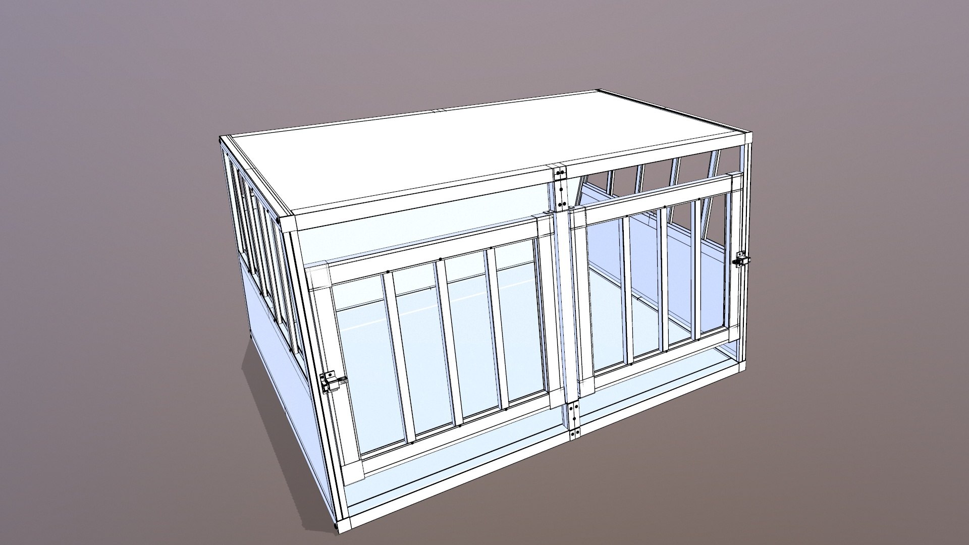 3D Model Dog Cage - TurboSquid 2261973