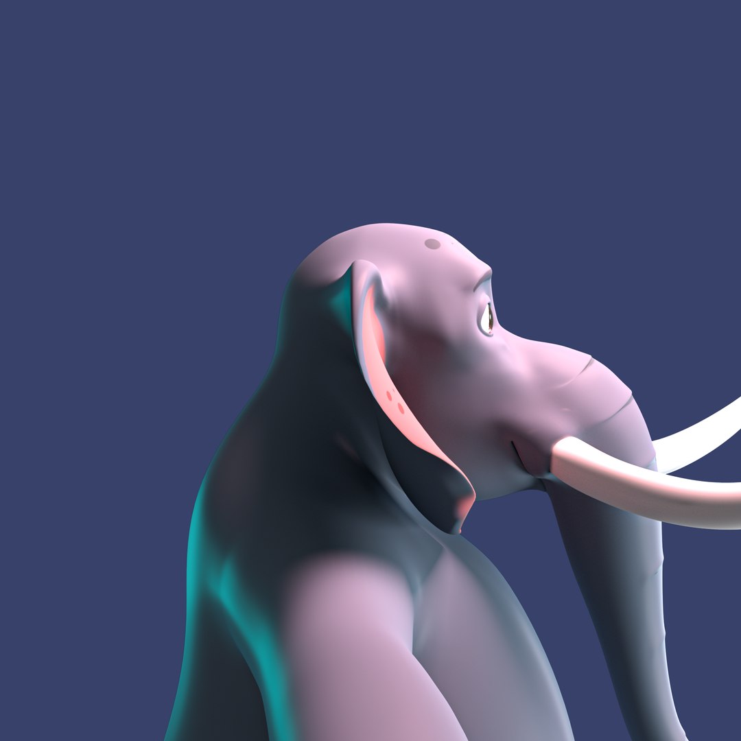 3D Model Stylized Elephant NoRig - TurboSquid 2012660