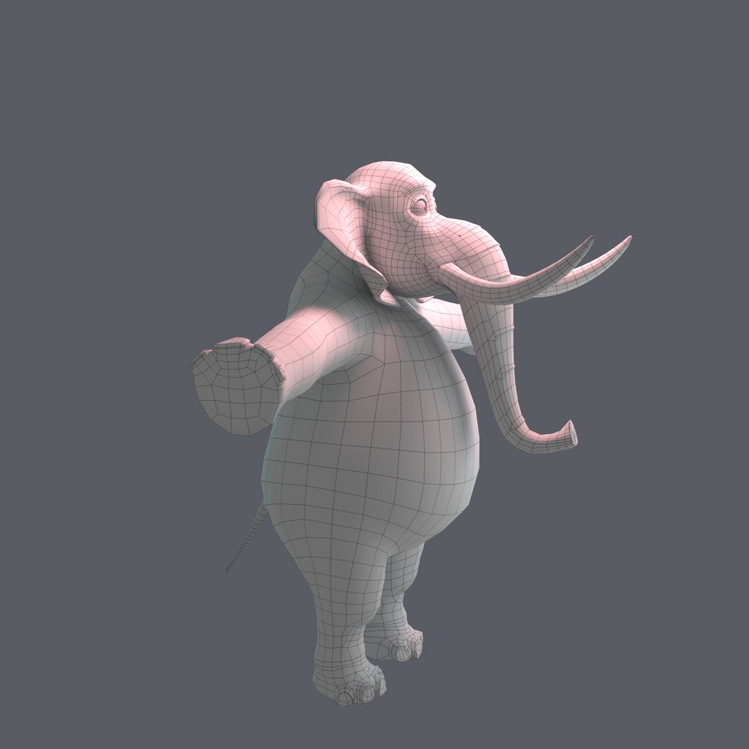 3D model Stylized Elephant NoRig - TurboSquid 2012660