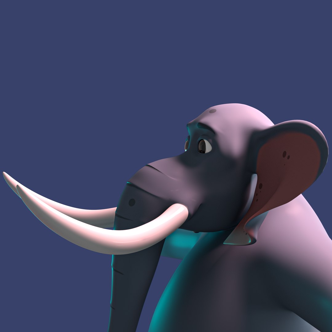 3D Model Stylized Elephant NoRig - TurboSquid 2012660