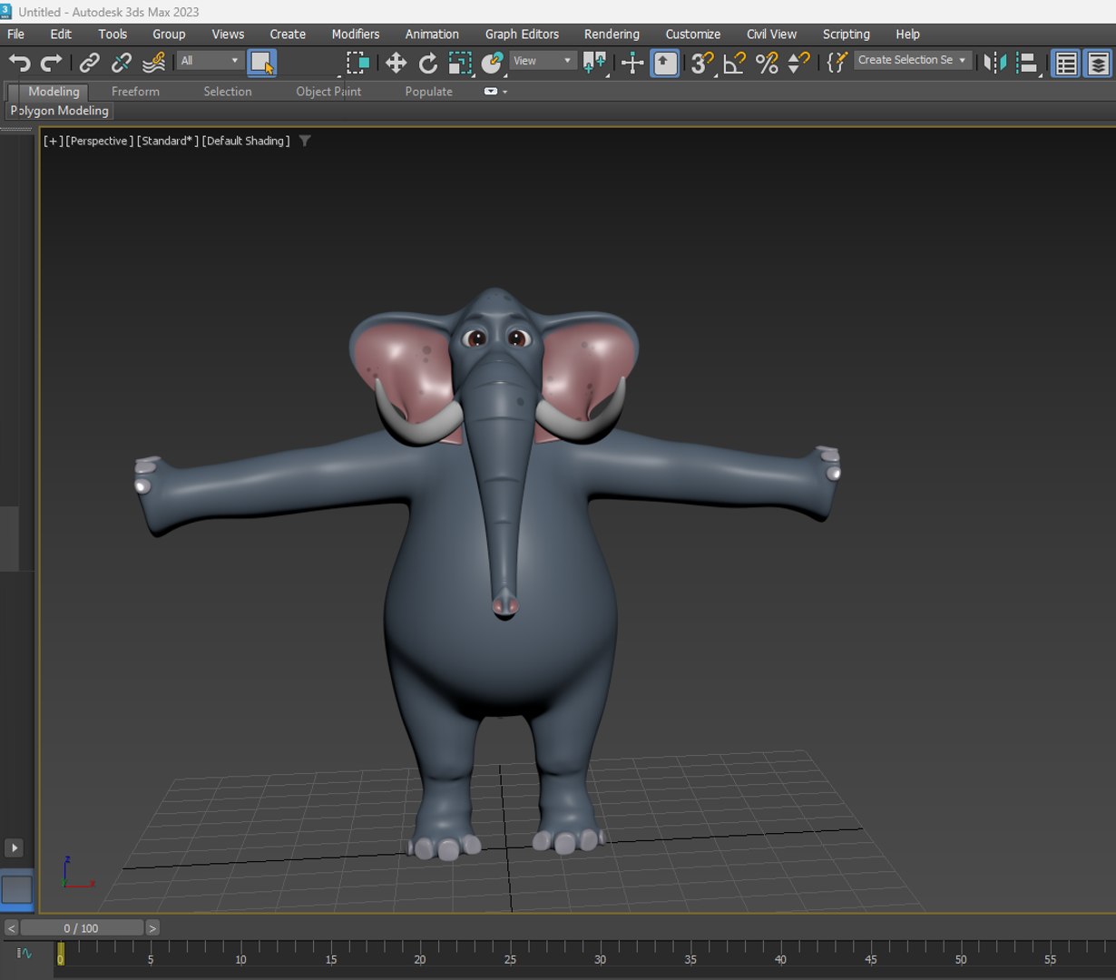 3D model Stylized Elephant NoRig - TurboSquid 2012660