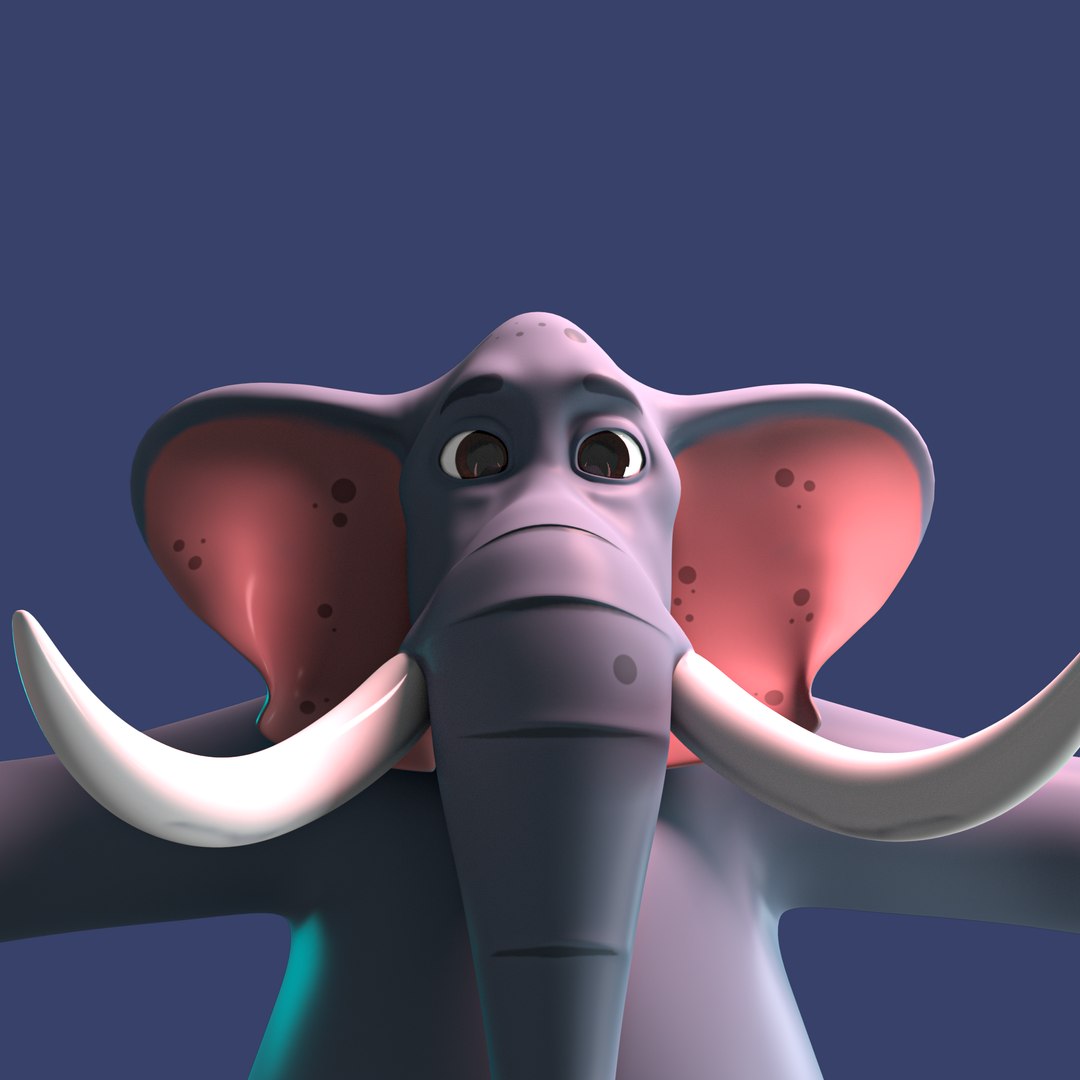 3D Model Stylized Elephant NoRig - TurboSquid 2012660