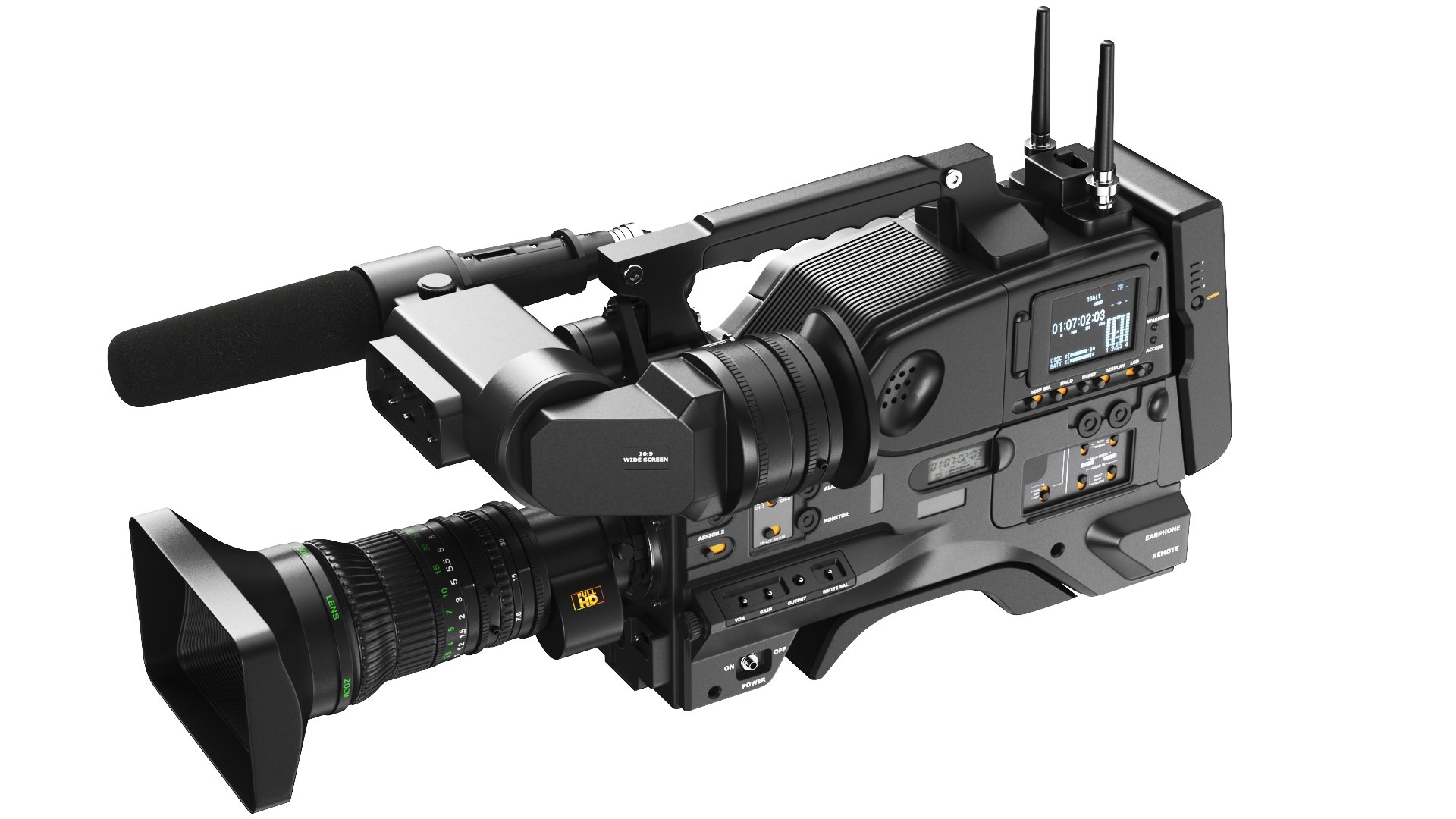 Detailed Studio Camera 3D Model - TurboSquid 2335749