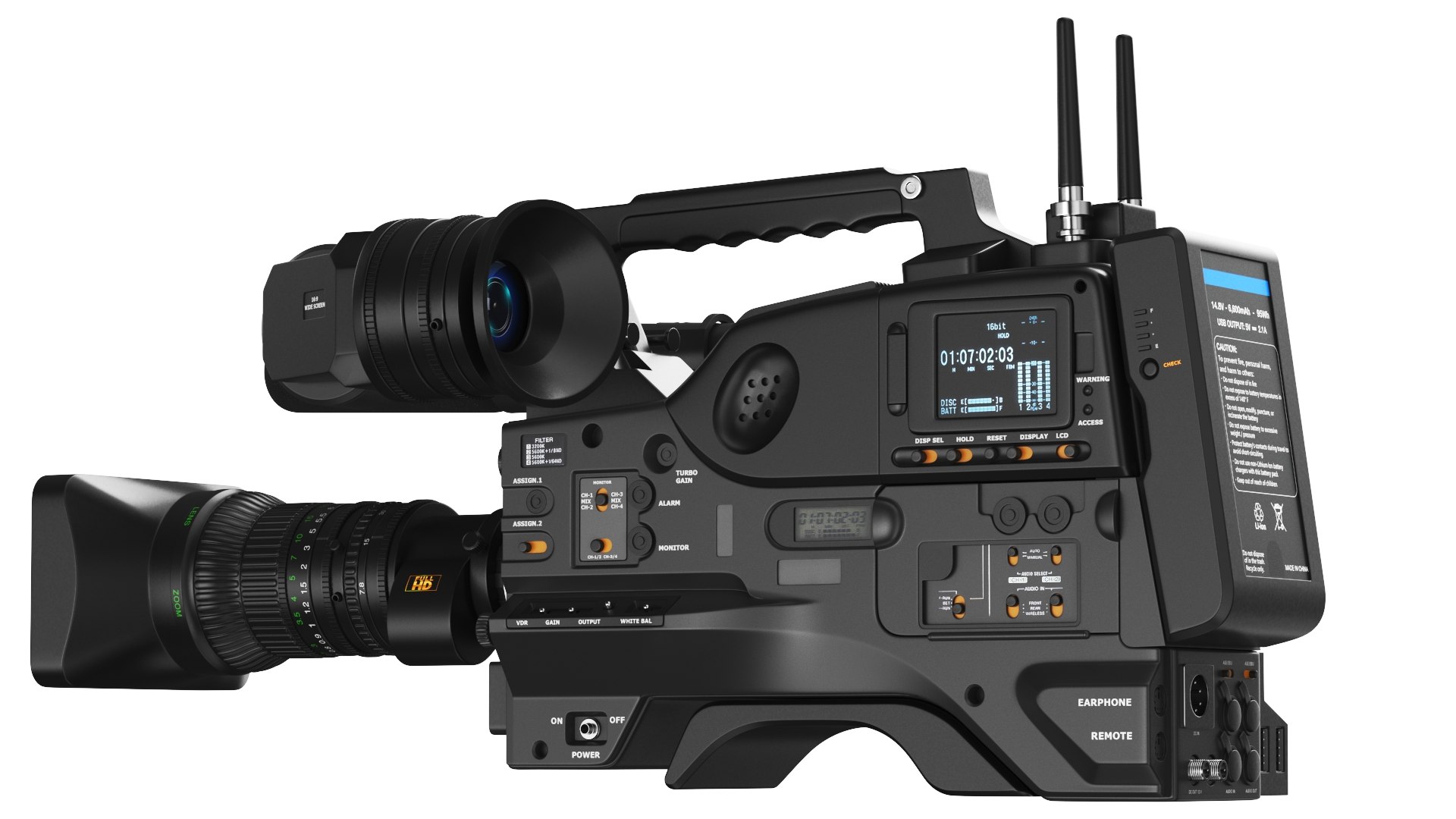 Detailed Studio Camera 3D Model - TurboSquid 2335749