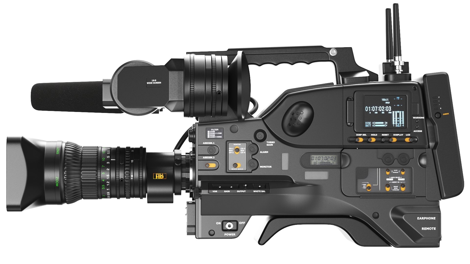 Detailed Studio Camera 3D Model - TurboSquid 2335749