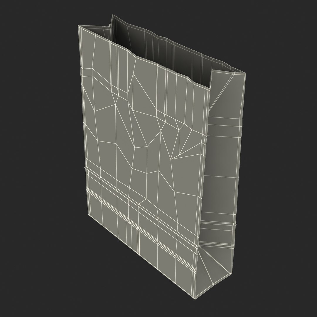 3d paper bag 5 model