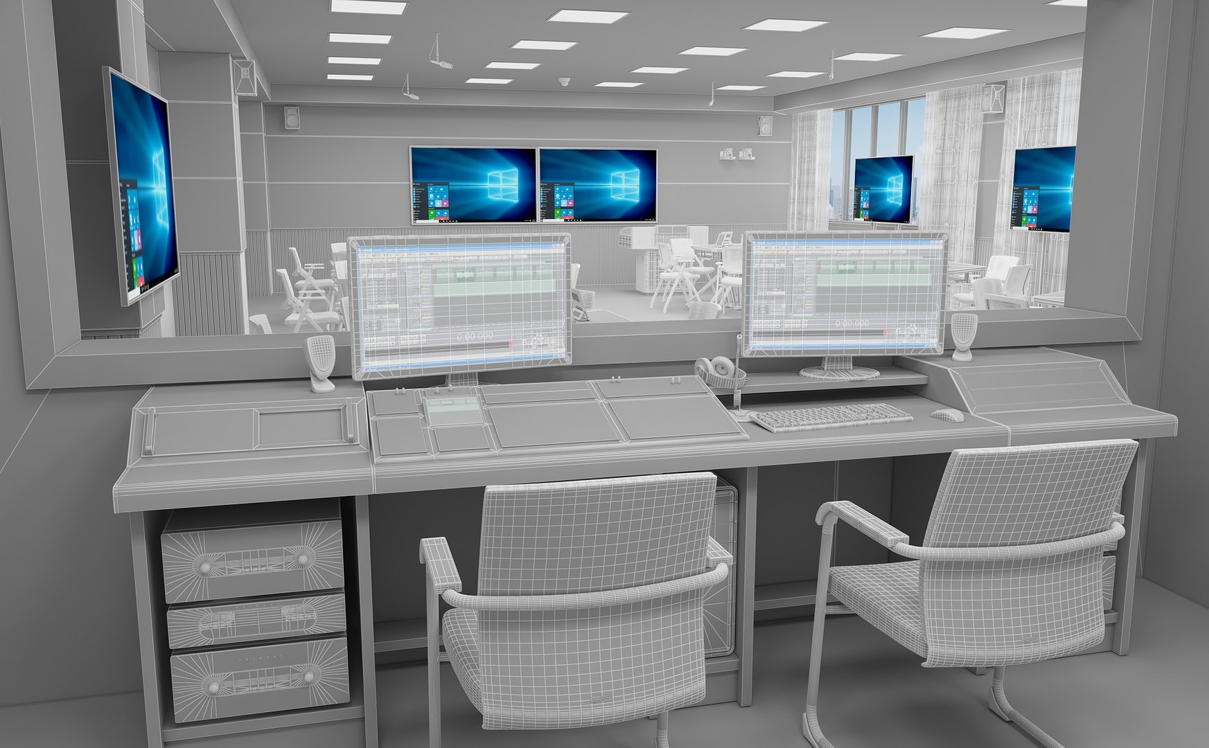 Smart Classroom Model - TurboSquid 2193311