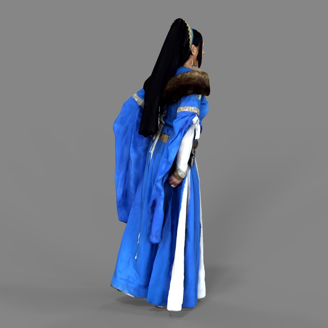3D Model Medieval Woman - TurboSquid 1188464