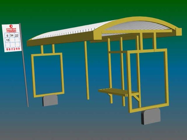 Free 3D Bus-Stop Models | TurboSquid